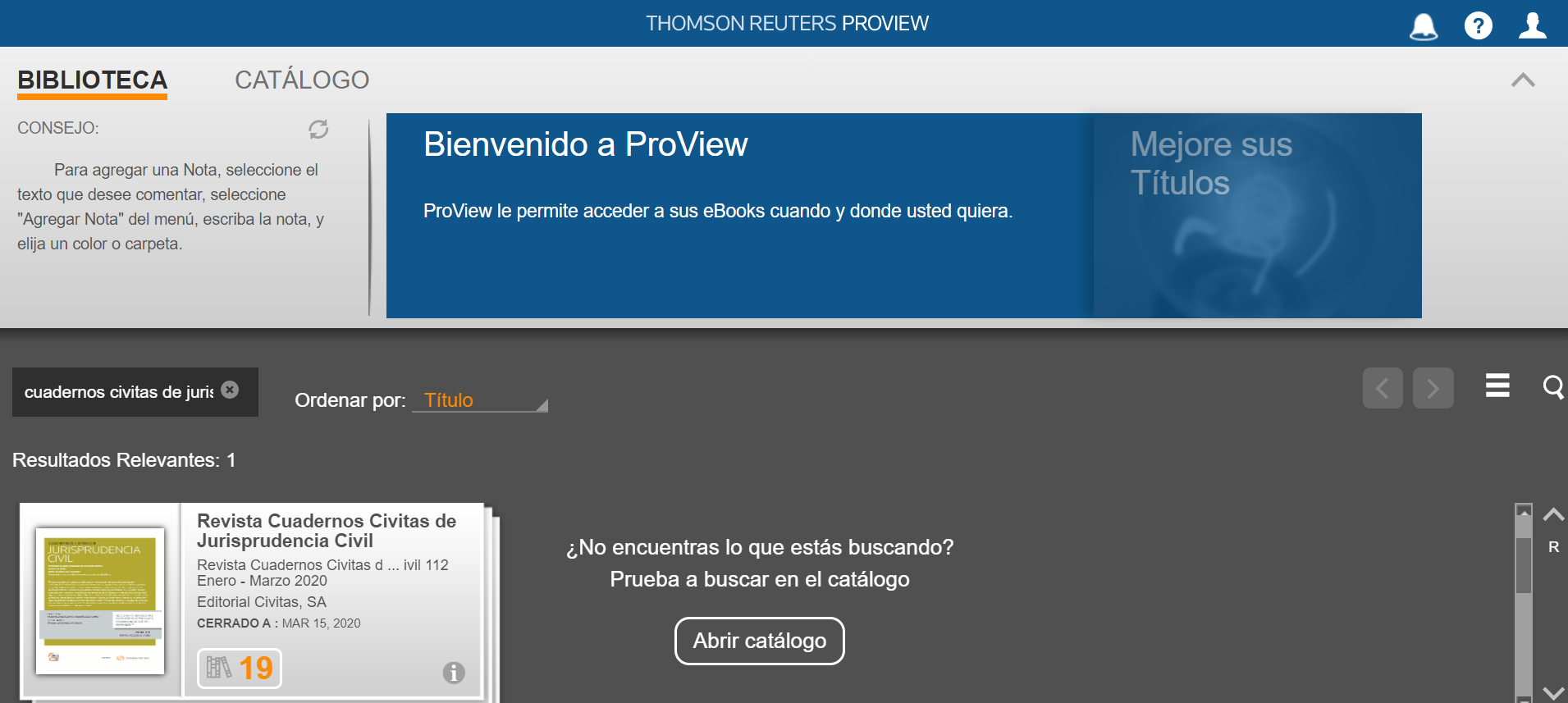 Descarga de artículos completos de Aranzadi Proview